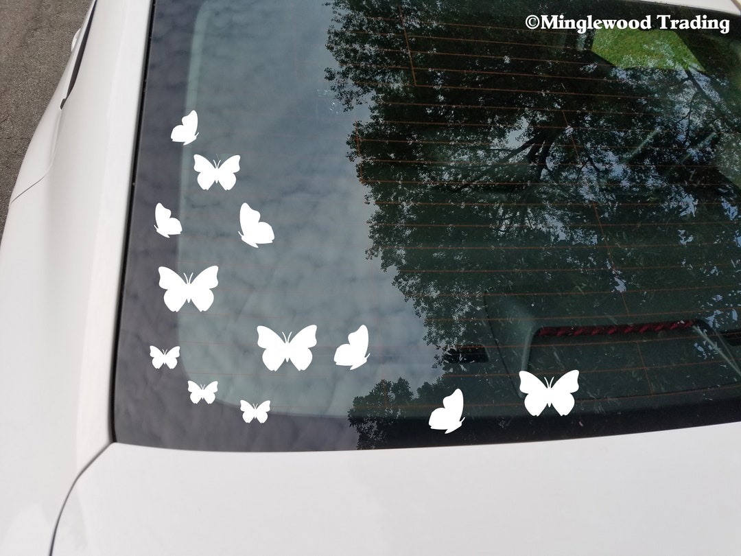 Set of 32 Butterfly Craft Vinyl Sticker Sheet - Butterflies Insects ...