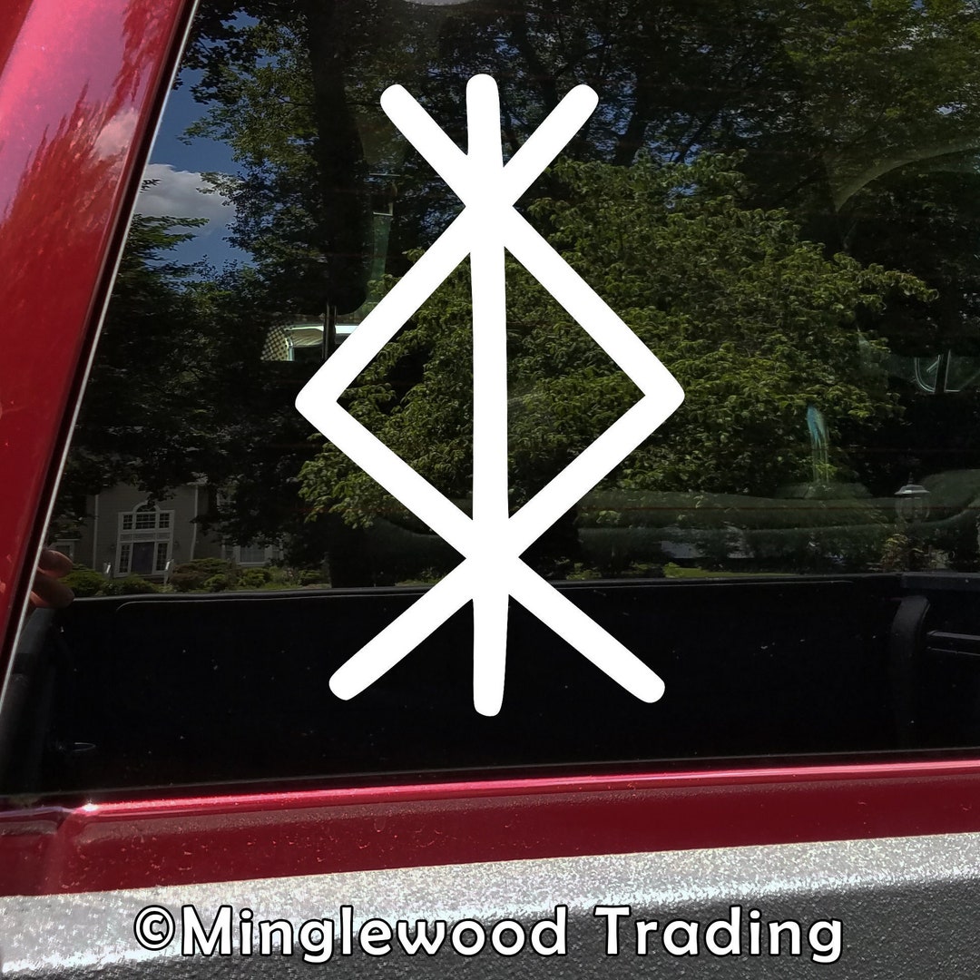Protection Bind Rune Vinyl Sticker - Norse Viking Protective Symbol Rune - Die Cut Decal - Etsy