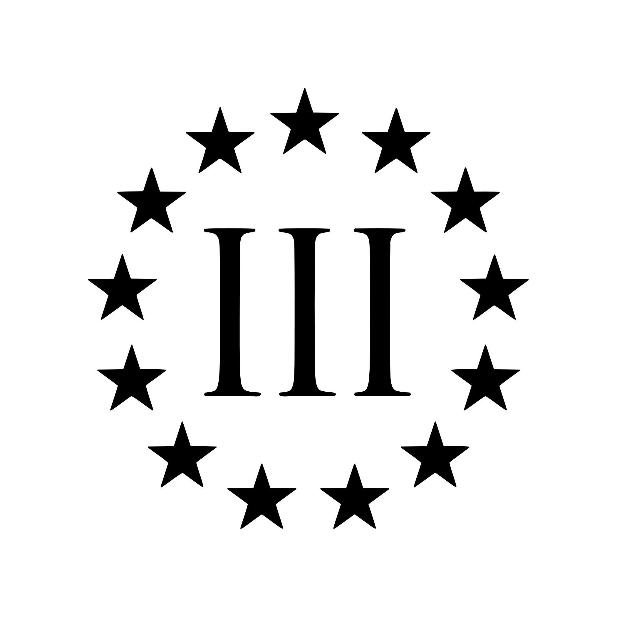 THREE PERCENTERS Vinyl Decal Sticker American Patriot | Etsy