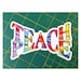 TEACH PEACE 5 x 3 Die Cut Decal Tie Dye Hippie | Etsy