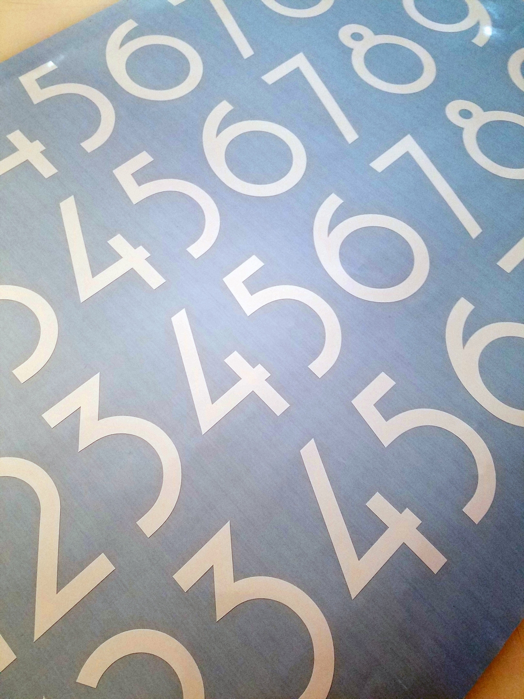 4 Sets of Modern Art Deco Die Cut Numbers 0-9 Vinyl Decals - Etsy