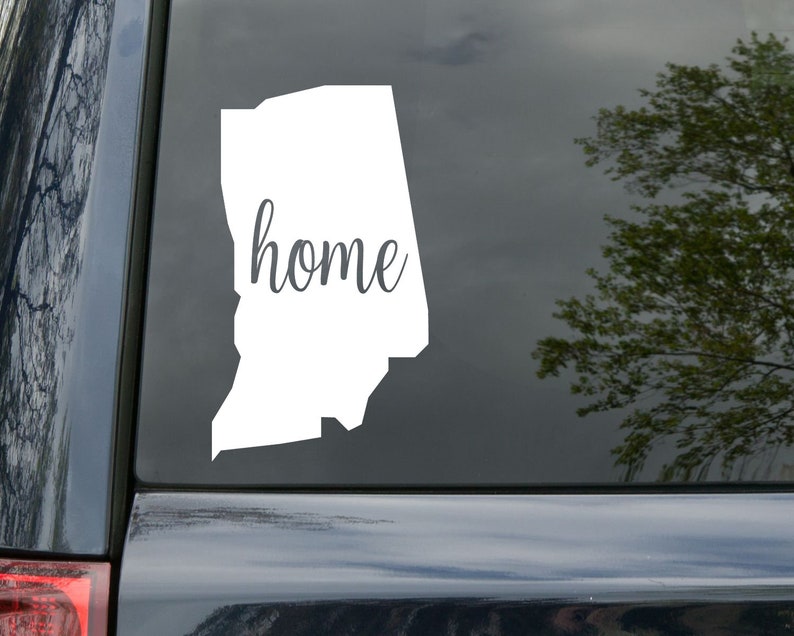 INDIANA Vinyl Decal Sticker Home State IN Hoosier - Etsy