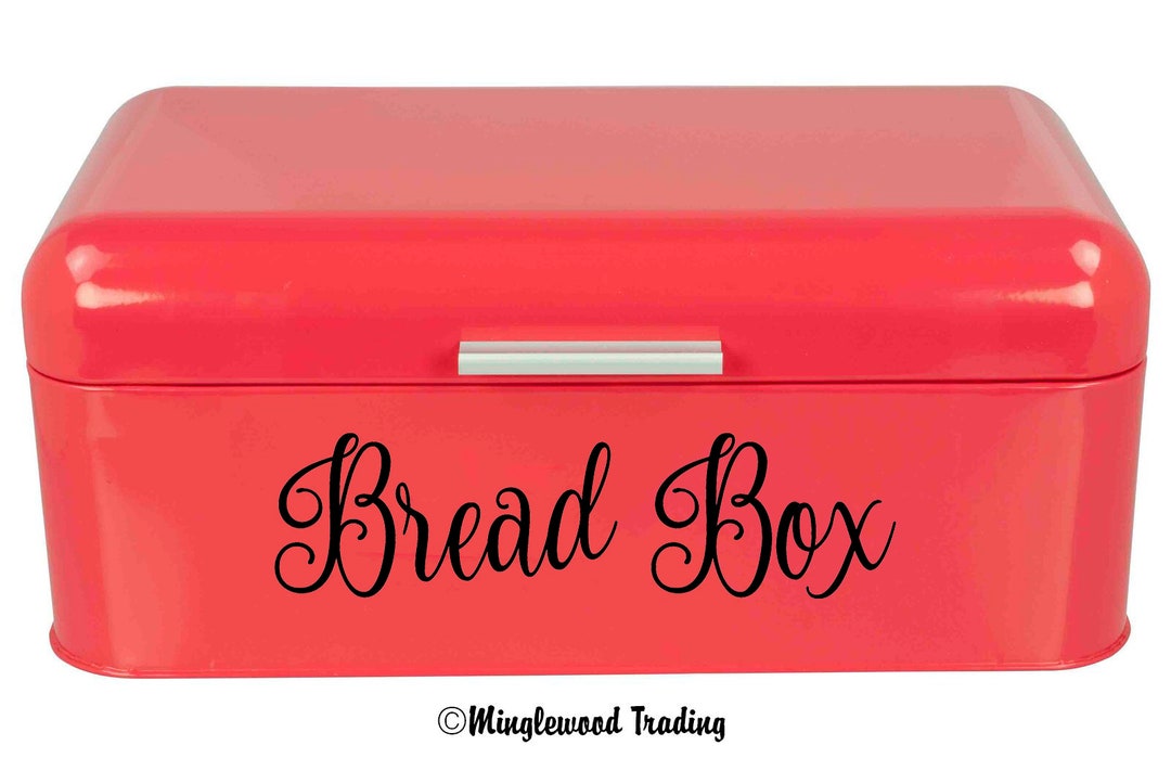 Bread Box Vinyl Sticker - Kitchen Organization Label - Die Cut Decal ...