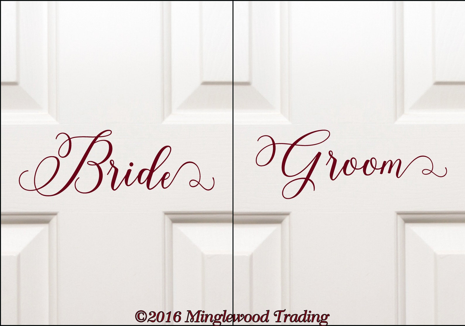 BRIDE and GROOM 11 Vinyl Decal Stickers V1 Wedding - Etsy