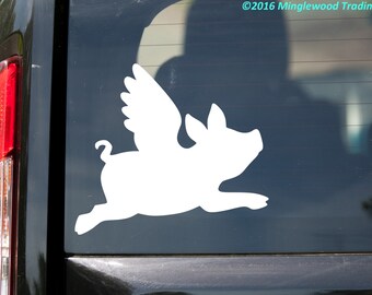 Flying Pig Sticker | Etsy