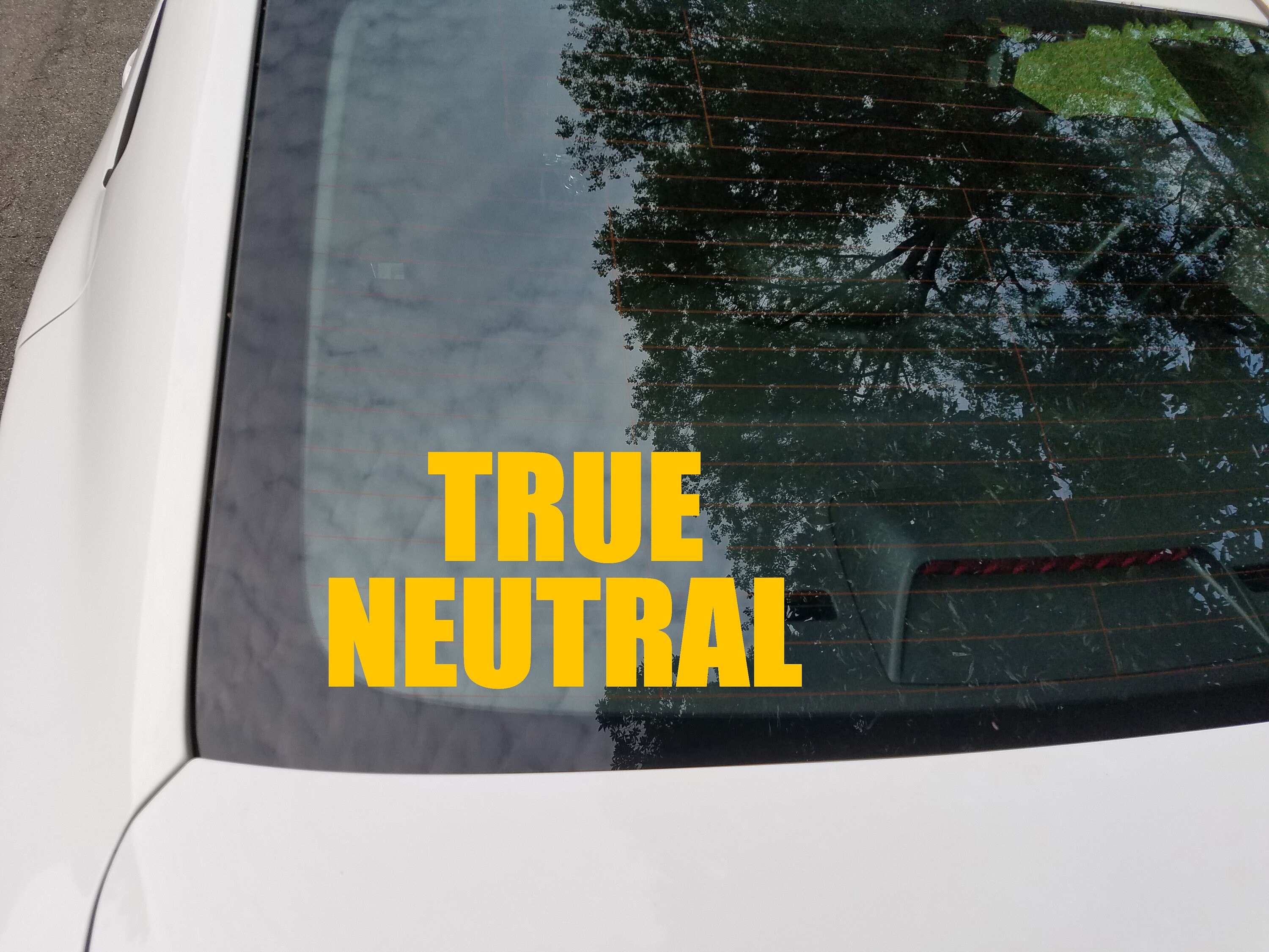 True Neutral Vinyl Sticker RPG Role Playing Character - Etsy