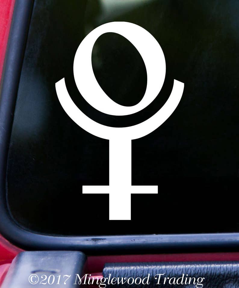 Pluto Planet Vinyl Sticker Decal Astrology Zodiac Glyph Symbol for Car ...