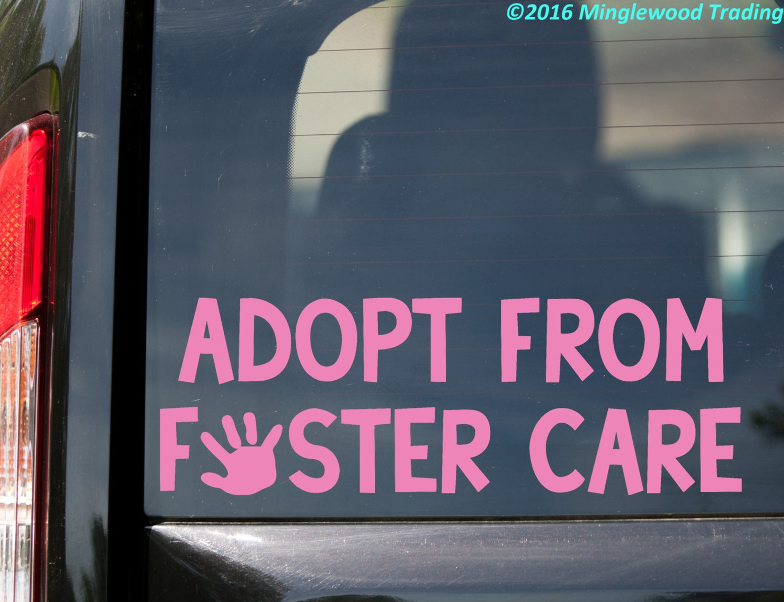 Adopt From Foster Care Vinyl Decal Sticker Child Handprint - Etsy