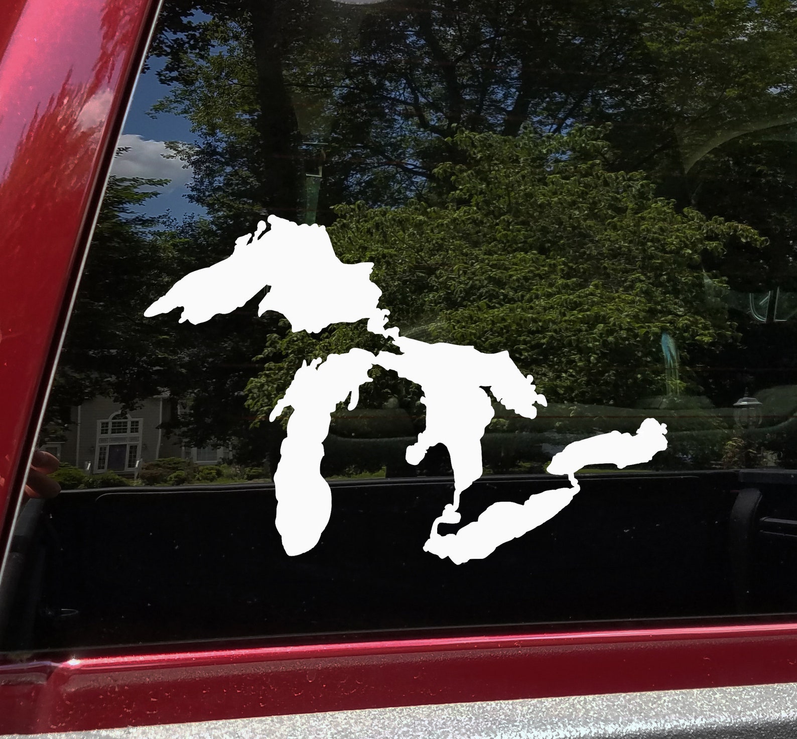 Great Lakes Vinyl Sticker Lake Michigan Superior Ontario - Etsy