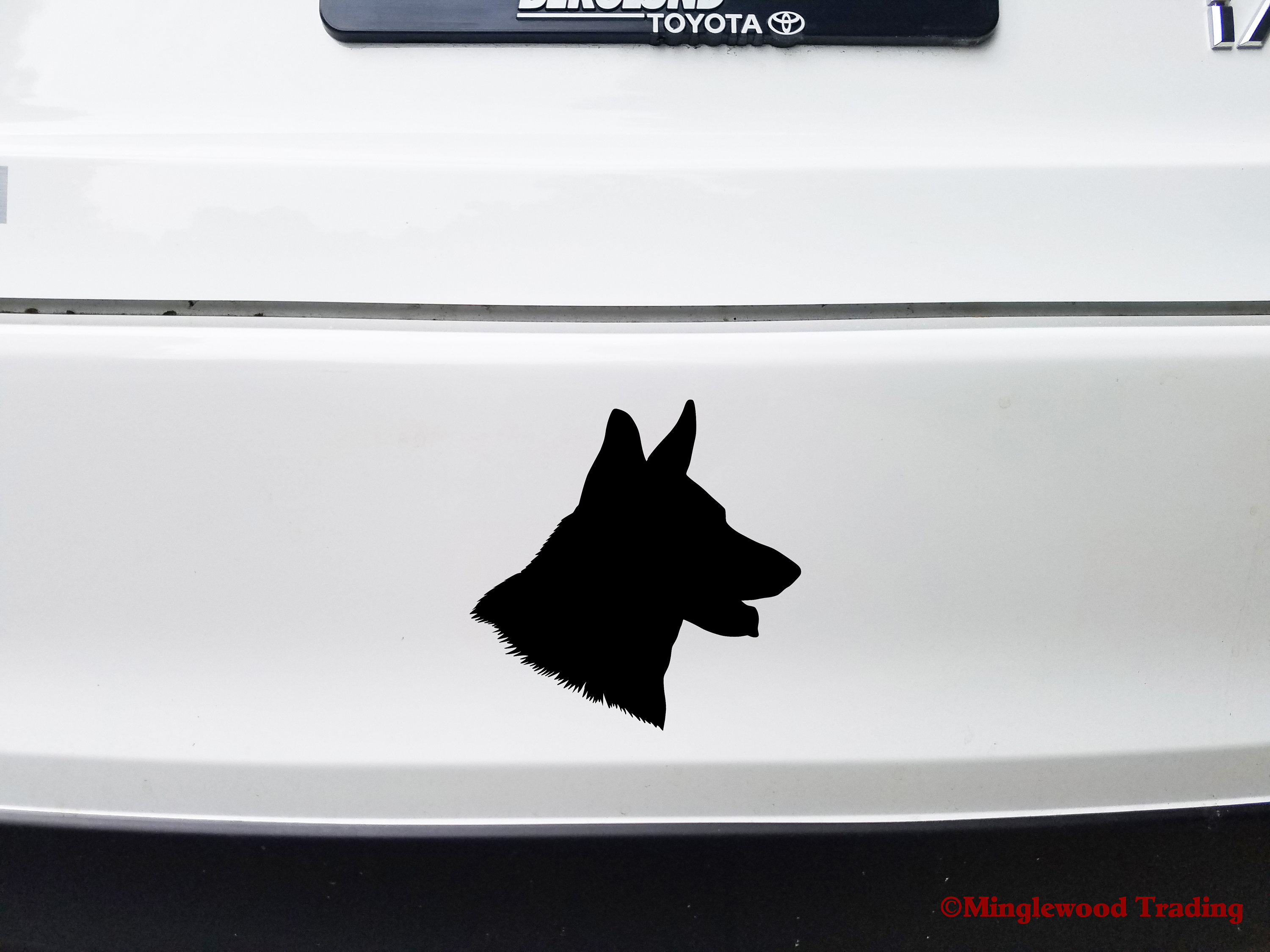 German Shepherd Head Vinyl Decal Sticker GSD Dog Profile - Etsy