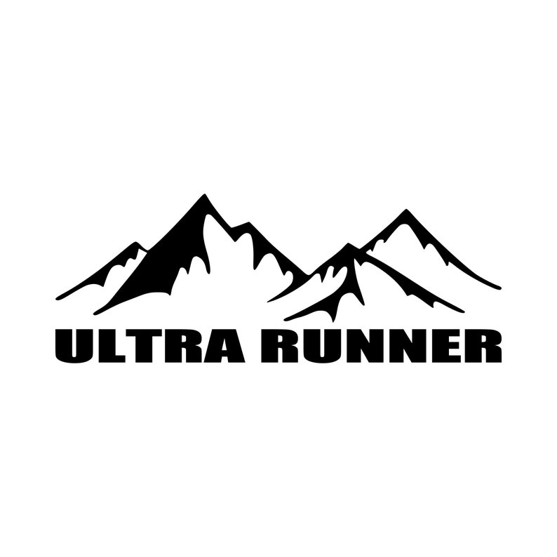 Ultra Runner Vinyl Decal Sticker Running 50K 50M 100K 100M - Etsy
