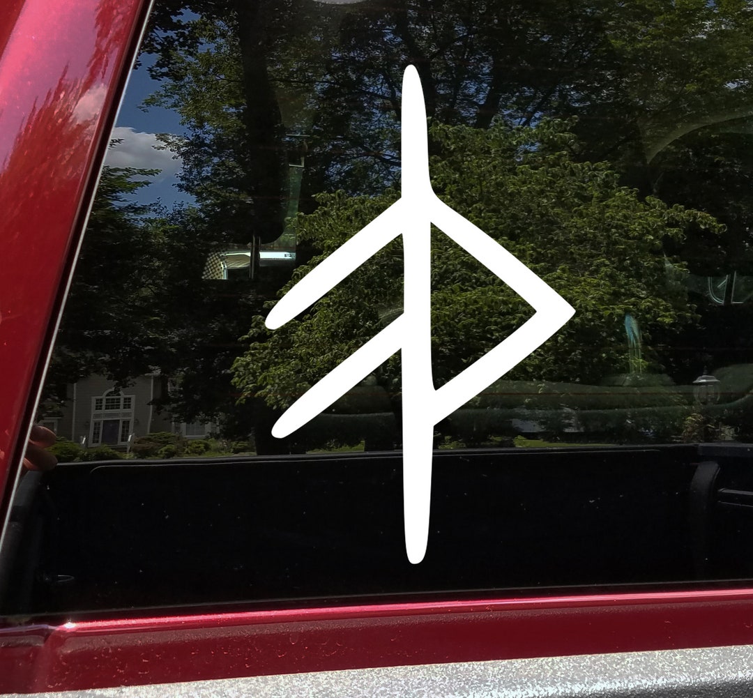 Grace Viking Symbol Bind Rune Custom Vinyl Decal Sticker for Car Window ...