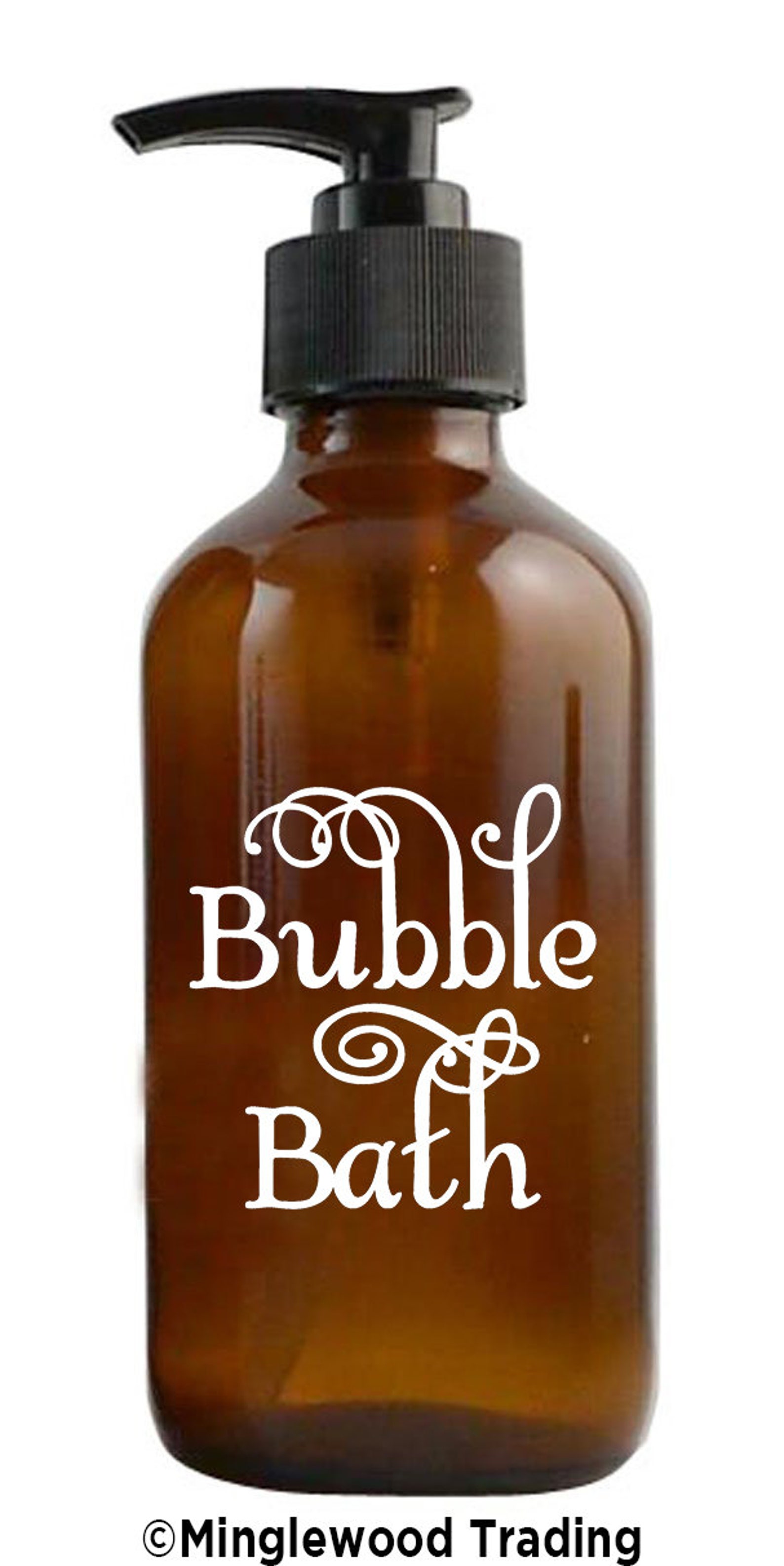 Bubble Bath Vinyl Sticker - Bathroom Organization Label - Bathtub - Die ...