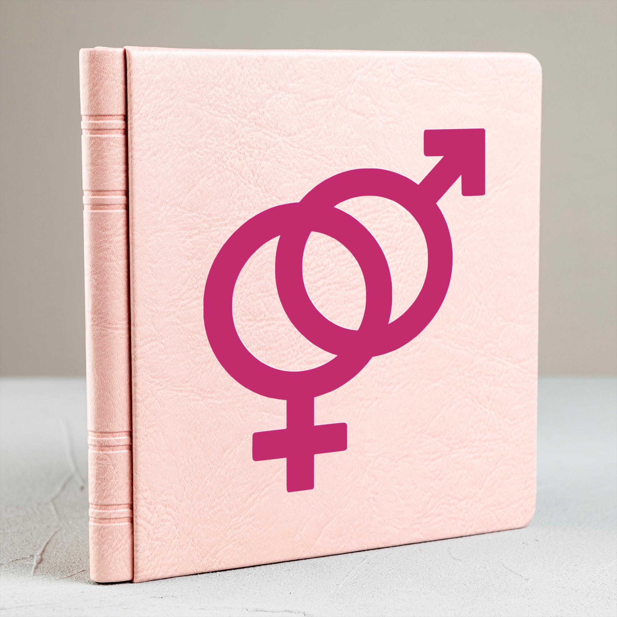 Female and Male Interlocking Symbol Vinyl Decal | Venus and Jupiter ...