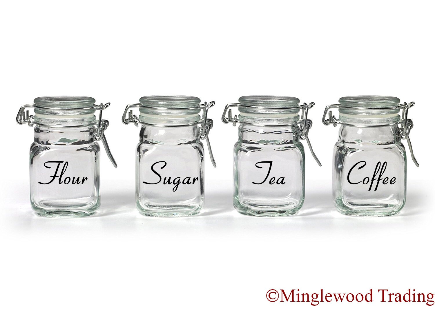 Set of 4 Canister Labels V3 Vinyl Decal Stickers Kitchen - Etsy