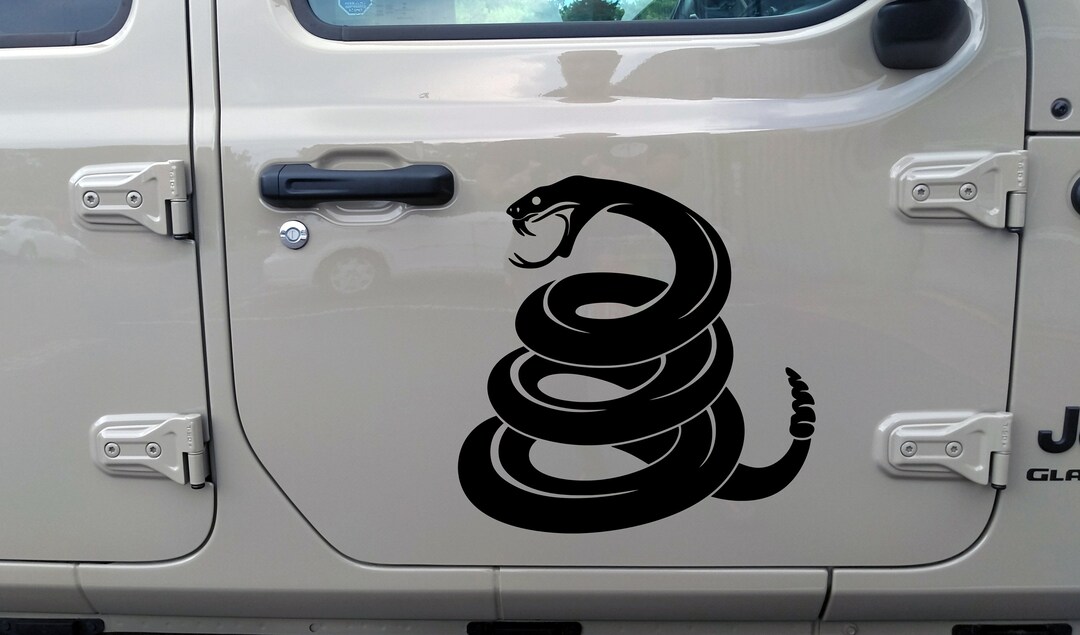 Rattlesnake Vinyl Decal V2 - Rattler Deadly Snake Coiled - Die Cut ...