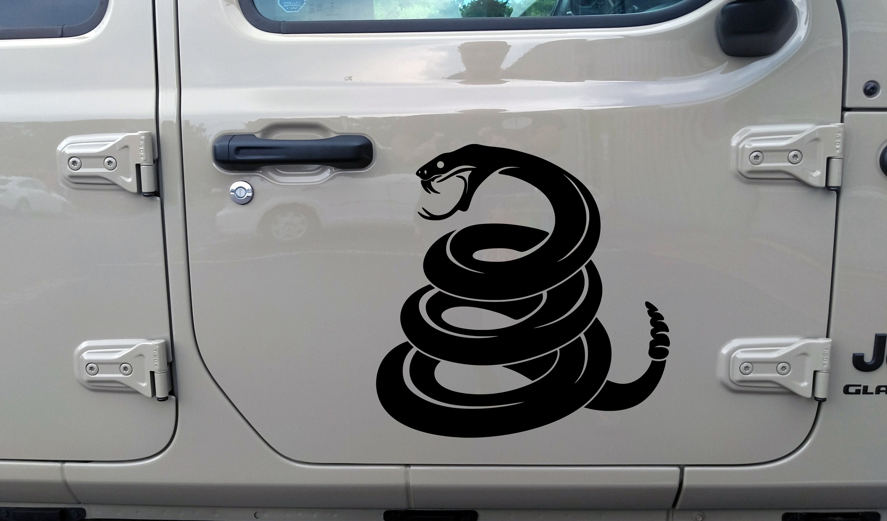 Rattlesnake Vinyl Decal V2 Rattler Deadly Snake Coiled Die - Etsy