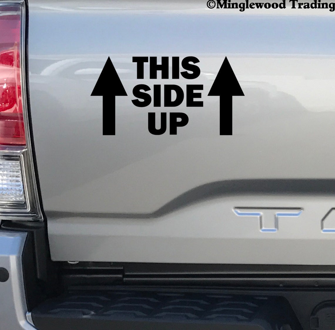 THIS SIDE UP Vinyl Die Cut Decal Sticker off Road Truck 4x4 | Etsy