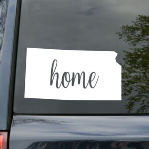 Kansas State Vinyl Decal Sticker 6 X 3.25 Home KS Jayhawks - Etsy