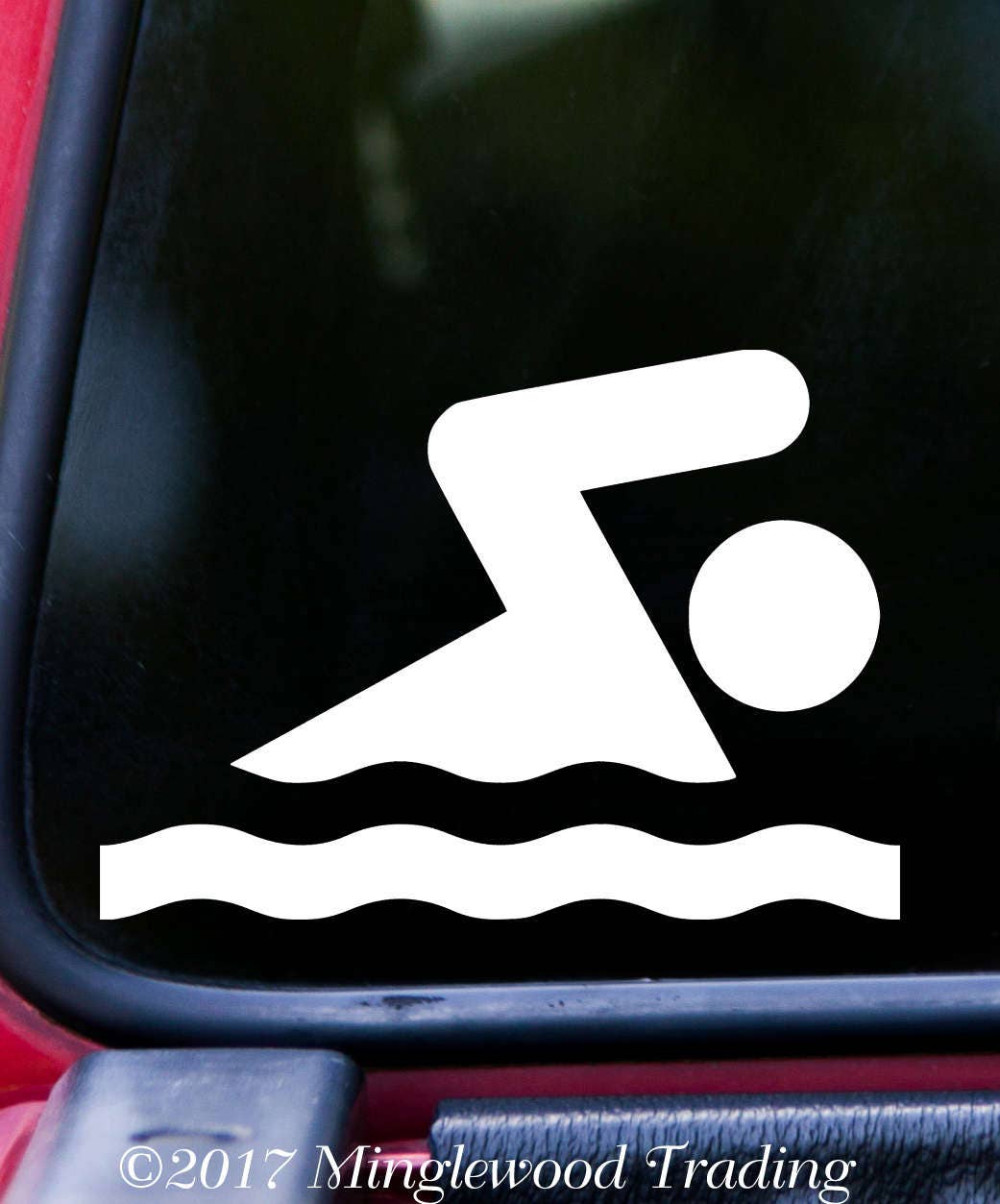 SWIMMER Vinyl Decal Sticker Swimming Pool Ocean Swim Team | Etsy