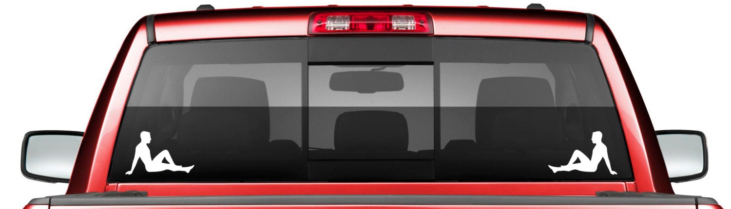 Pair Mudflap Man Vinyl Decal Stickers - Trucker Girl Country Boy 4x4 - Etsy