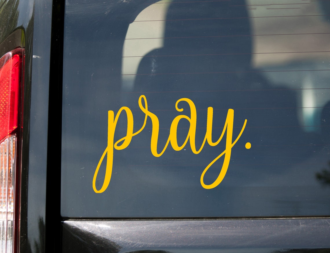 Pray. Vinyl Decal Prayer Religious Pray Church Faith Die | Etsy
