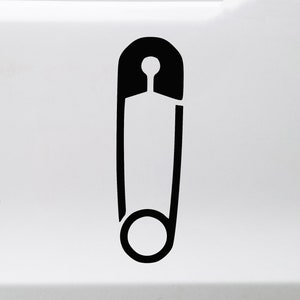 Safety Pin Vinyl Decal - Die Cut Sticker - Etsy