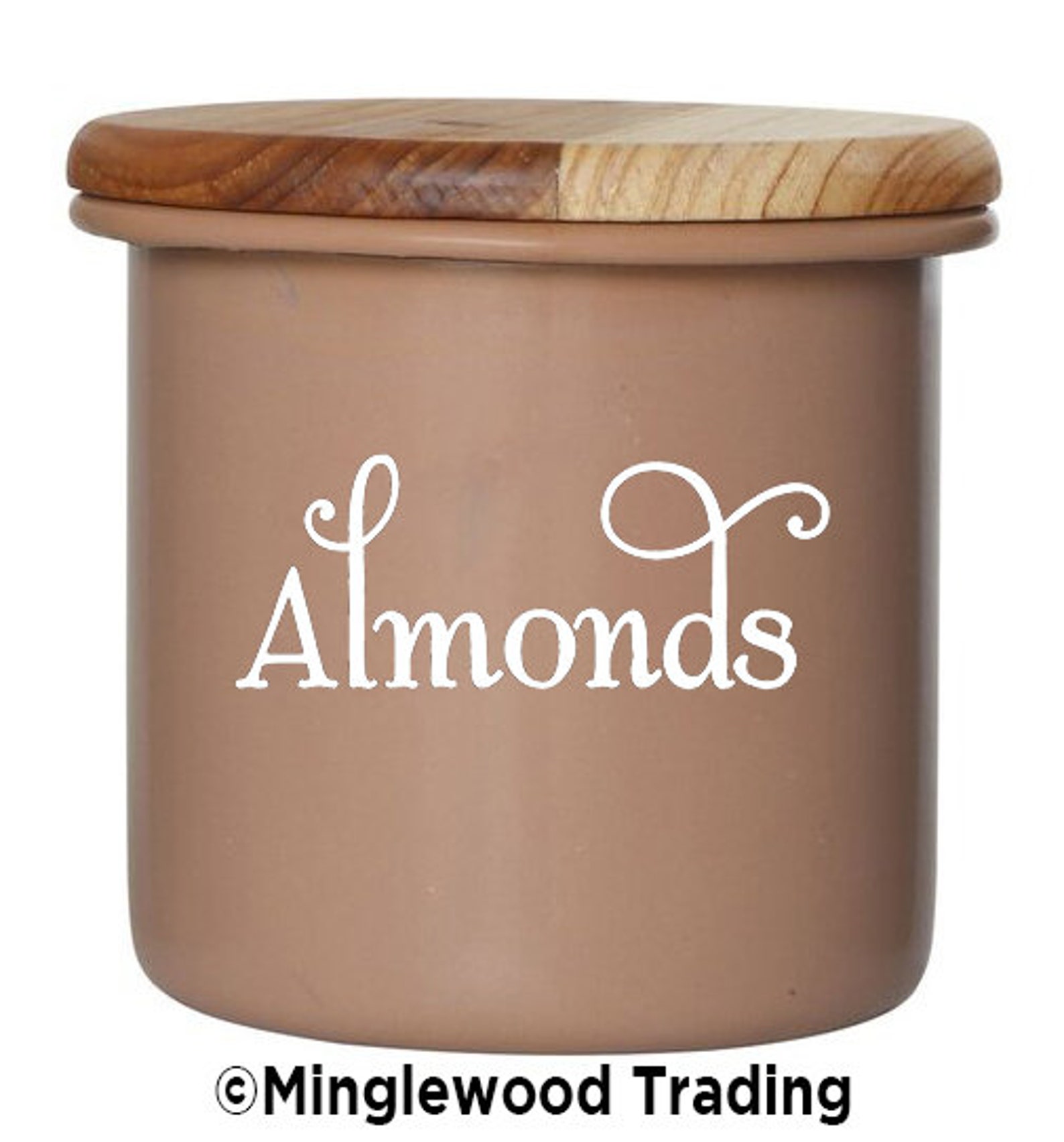 ALMONDS Vinyl Sticker Pantry Organization Kitchen Canister | Etsy