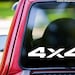 Pair 4X4 V1 Vinyl Decals 4 by 4 off Road 4 X 4 Truck 4 - Etsy