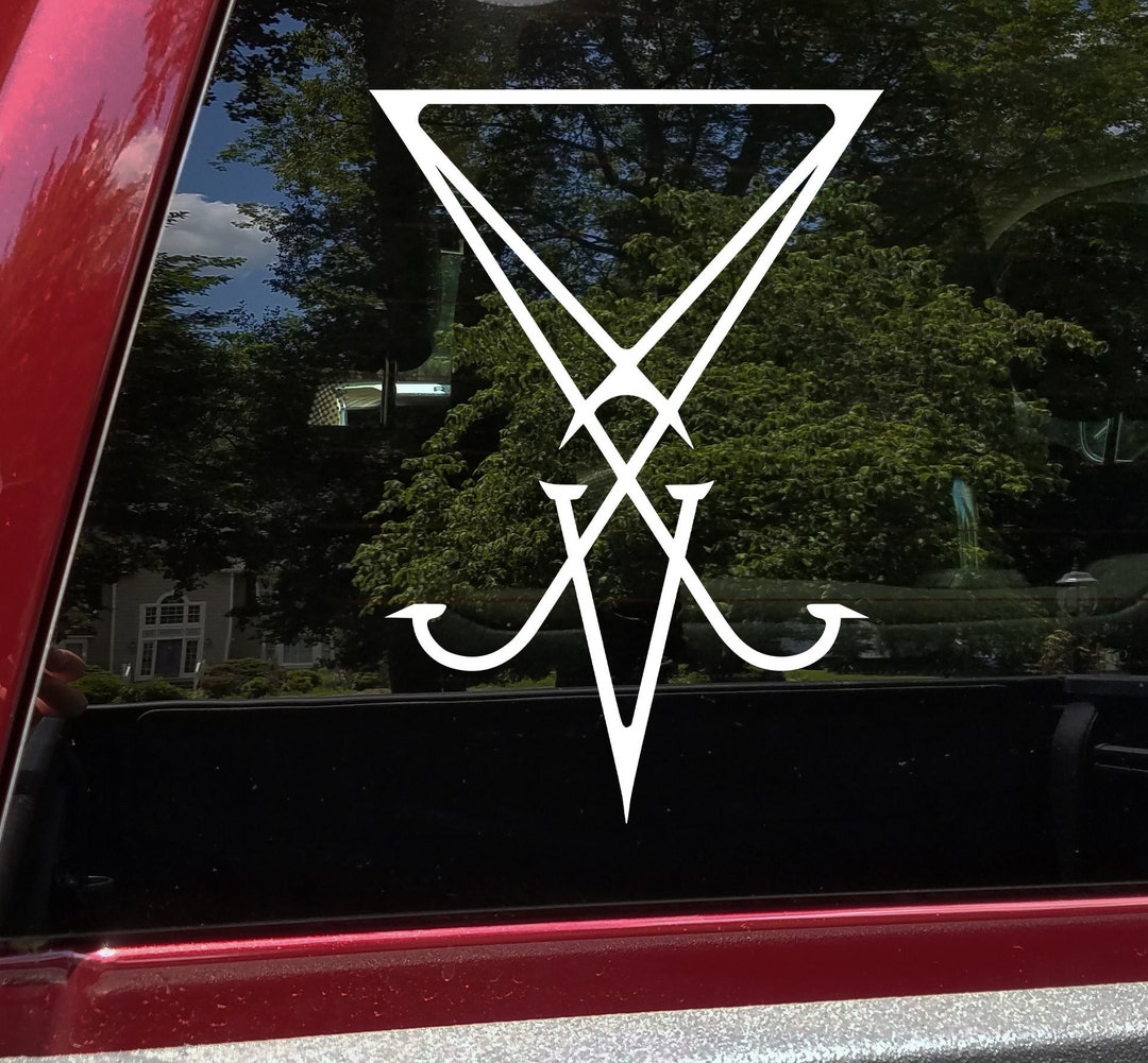 Sigil of Lucifer Vinyl Decal V3 Seal of Satan Die Cut - Etsy
