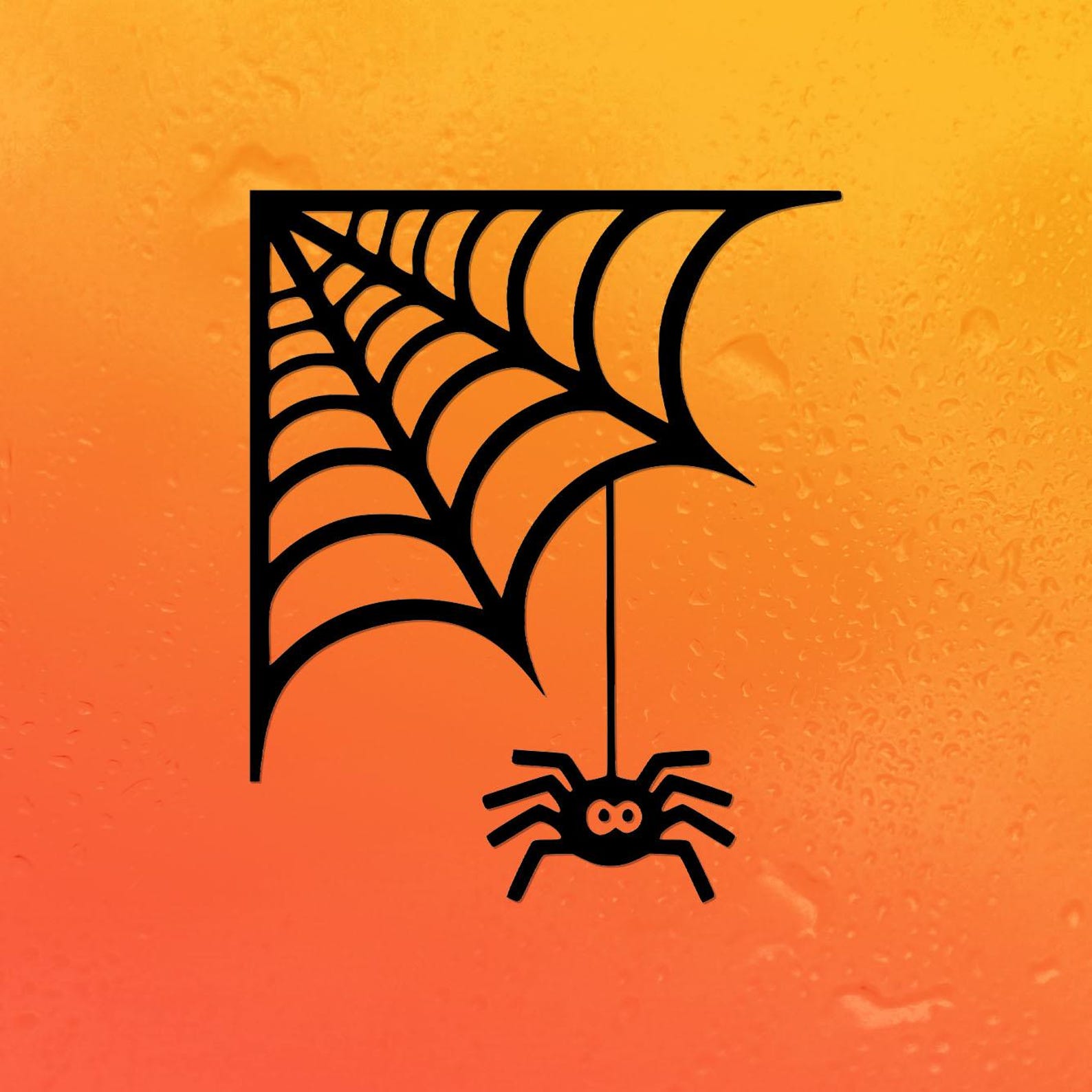 Spider Web Vinyl Decal V2 | Cute Custom Halloween Party Decoration ...