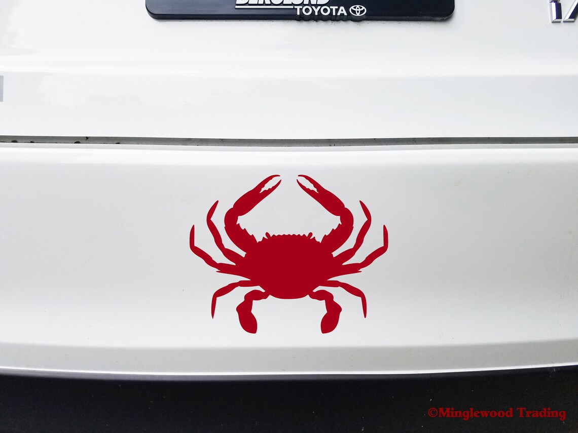 CRAB Vinyl Sticker Crustacean Claws Beach Sea Creature King | Etsy