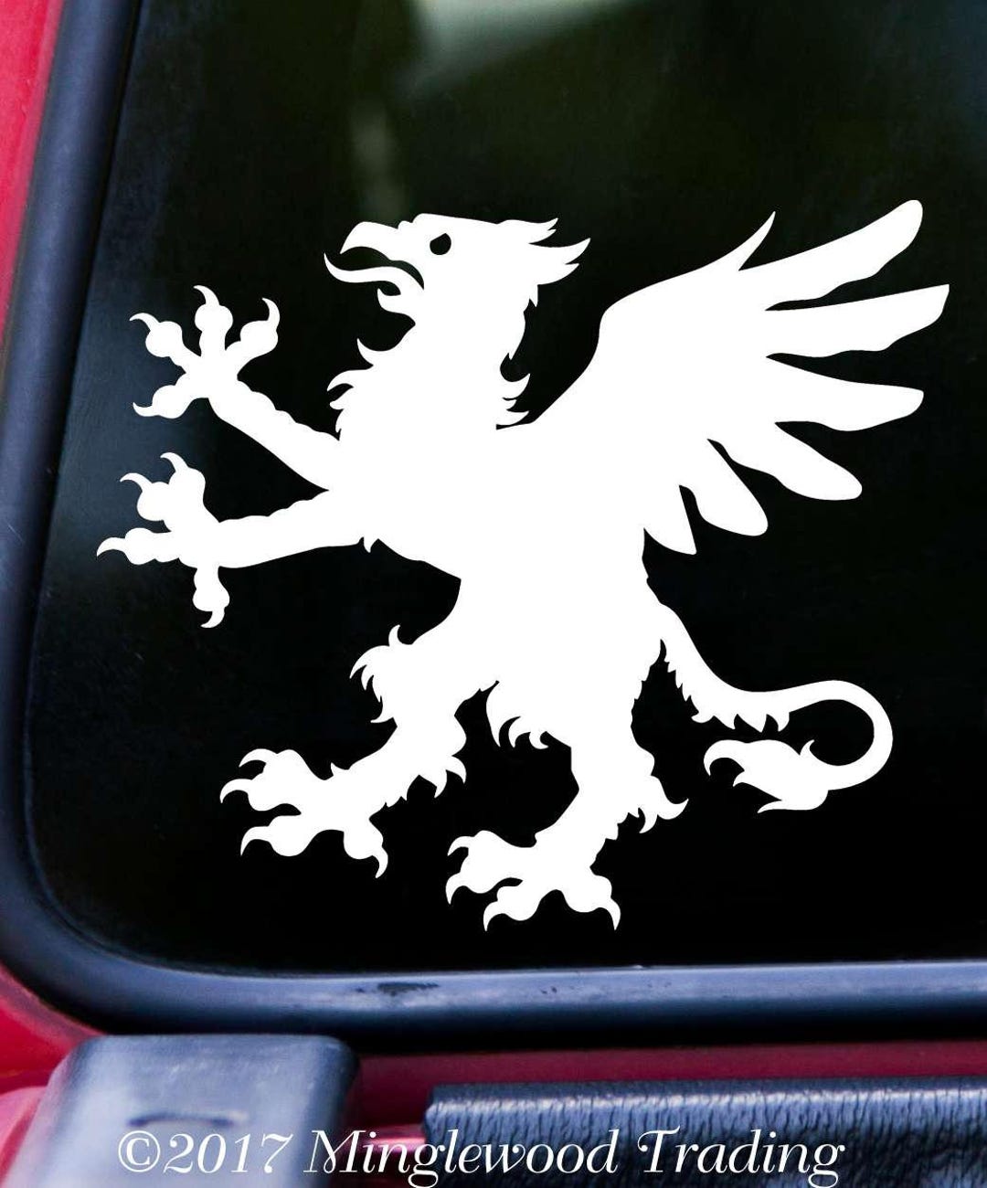 Heraldic Griffin Vinyl Decal V1 - Coat of Arms Heraldry Griffon Gryphon ...