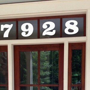 Custom Transom Window Numbers Vinyl Decal 3" to 12" Tall - Home Address ...