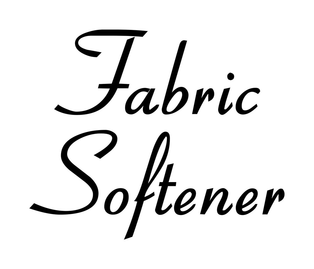 Fabric Softener Label Retro Font | Custom Size/color Vinyl Decal ...