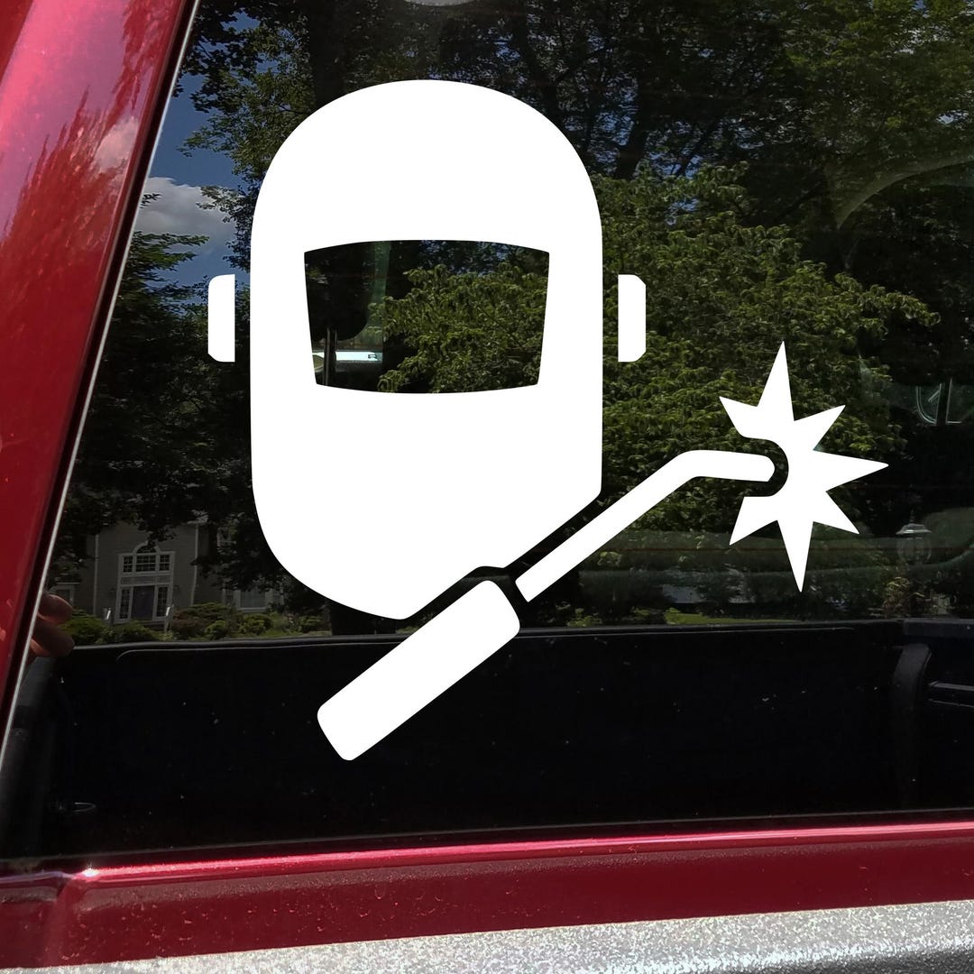 Welding Helmet & Torch Vinyl Decal – TIG MIG Stick Welder Sticker - Etsy