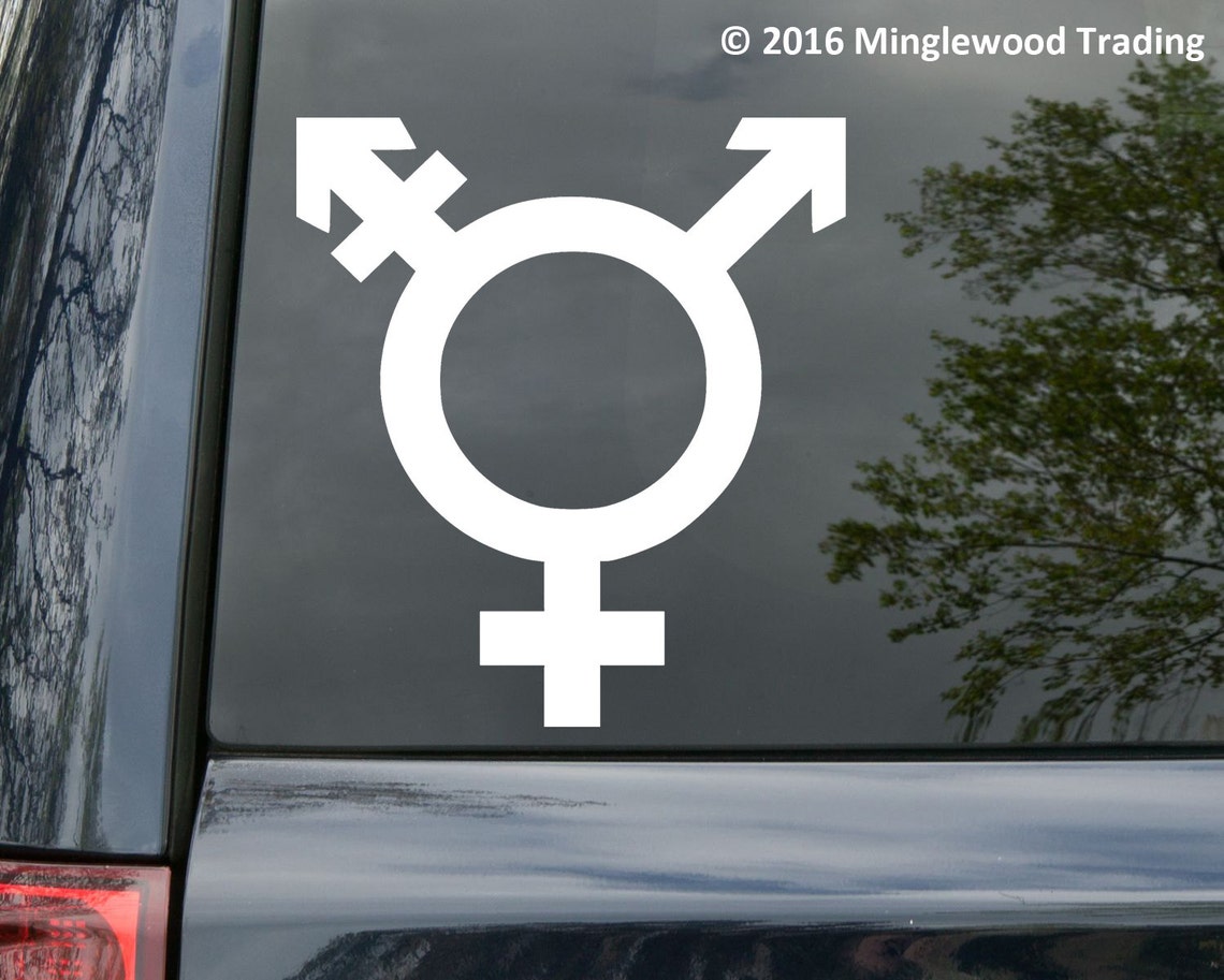 Transgender Vinyl Decal Symbol Gender Identity Trans Sign - Etsy