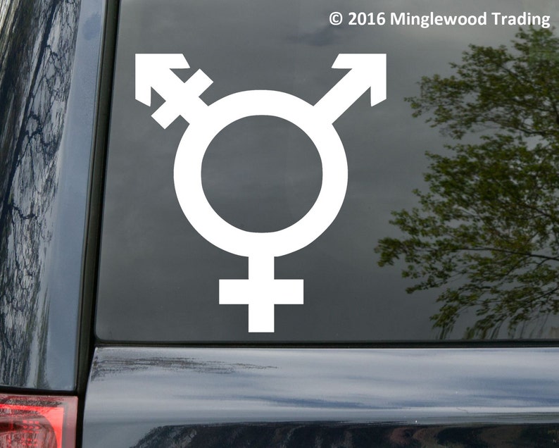Transgender Vinyl Decal Symbol Gender Identity Trans Sign - Etsy