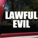 Lawful Evil Vinyl Sticker RPG Role Playing Character - Etsy