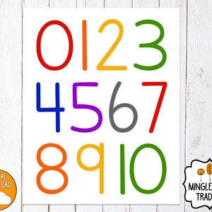 Alphabet Numbers Colors Shapes Days Art Prints, Instant Download ...