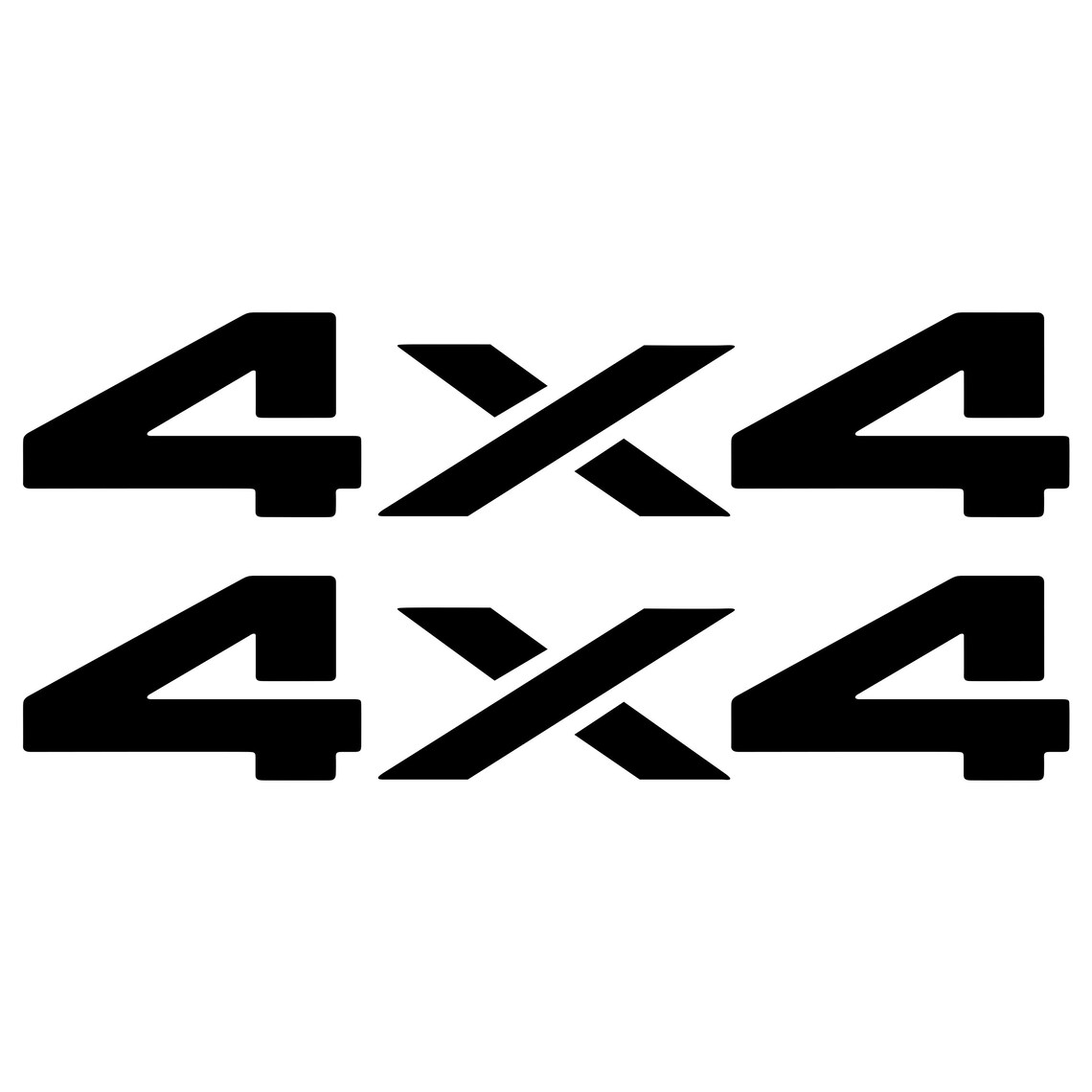 Pair 4X4 V1 Vinyl Decals 4 by 4 off Road 4 X 4 Truck 4 - Etsy
