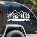 Mountain Travel Trailer Scene V2 Vinyl Decal Camping - Etsy