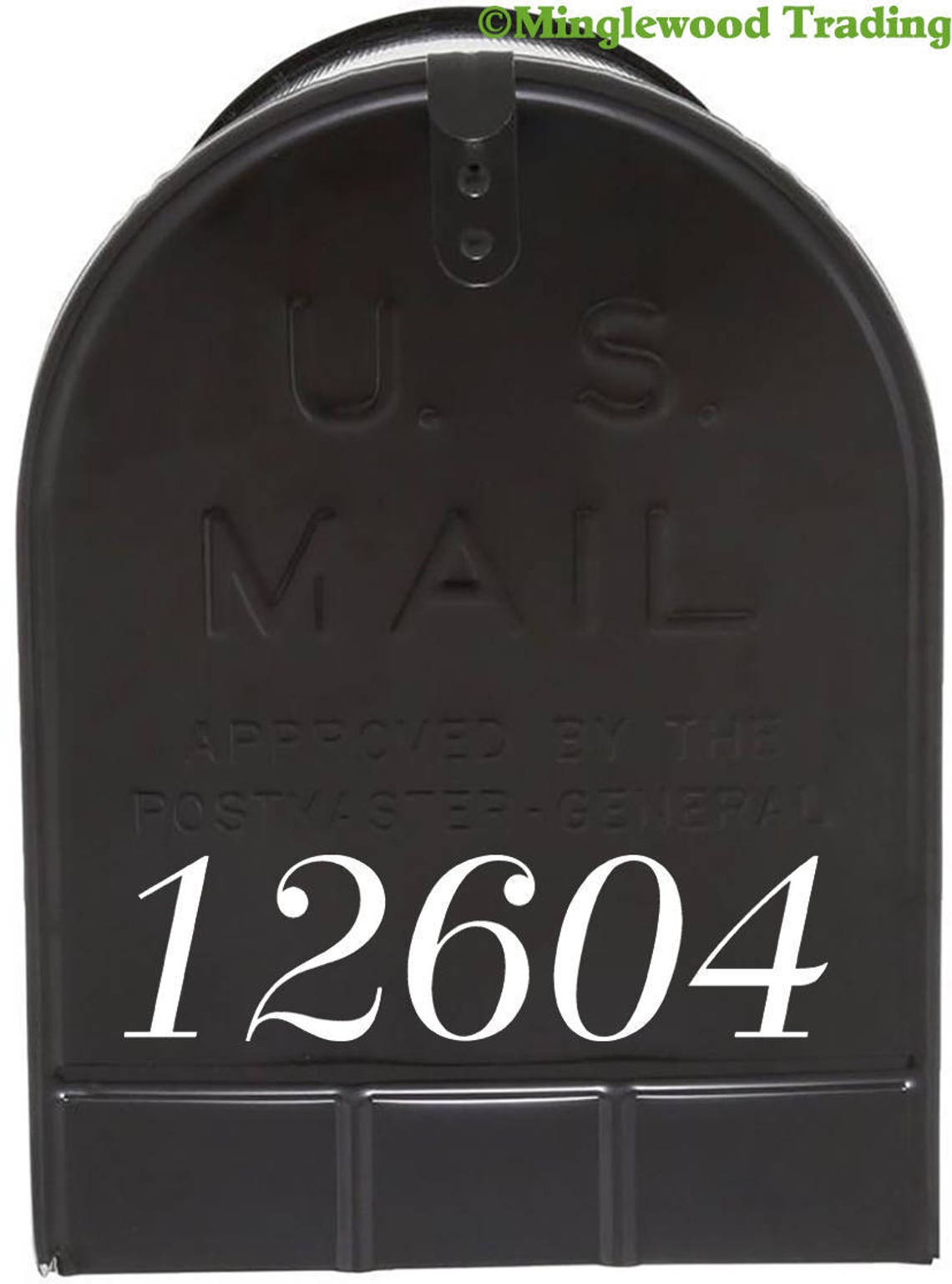 Set of two 2 MAILBOX NUMBERS Vinyl Decal Stickers 2 | Etsy