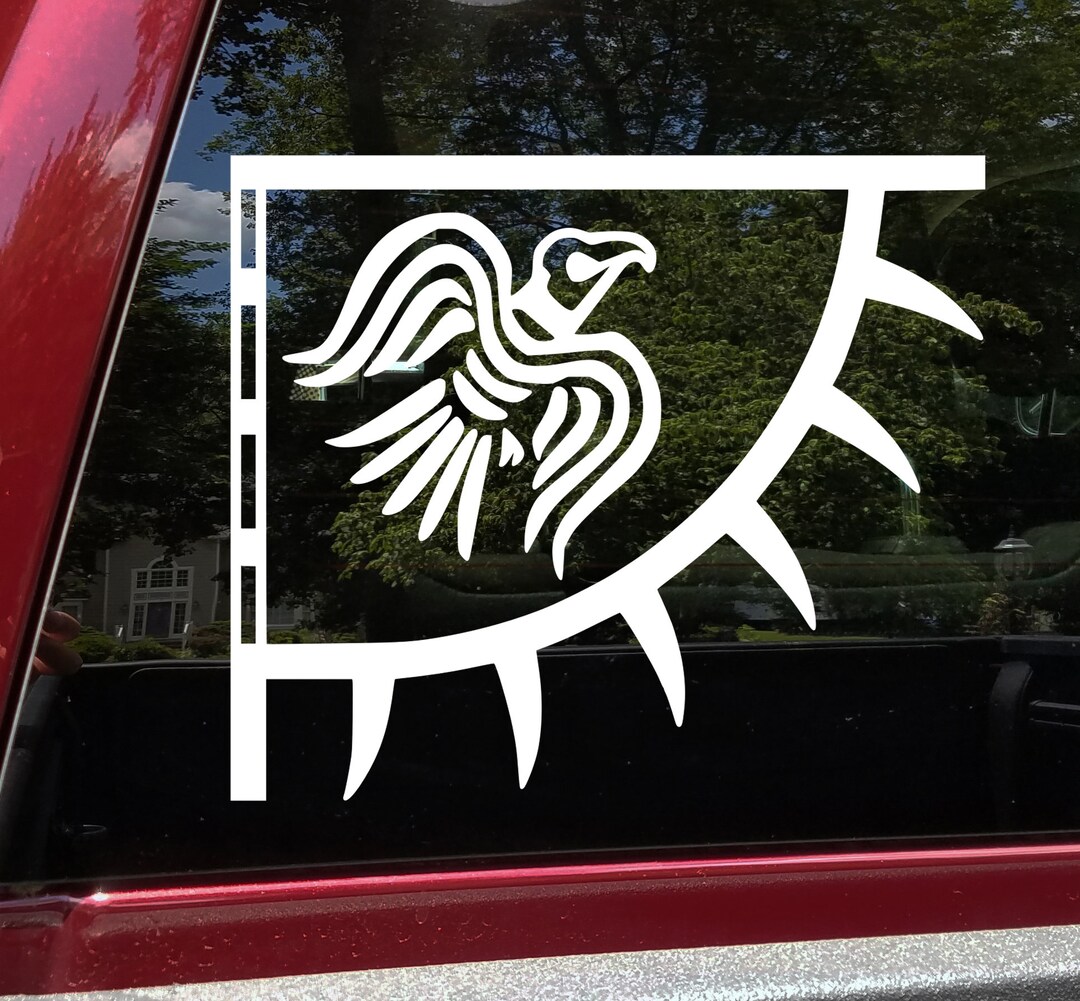 Viking Raven Banner Flag Vinyl Decal - Norse Mythology Odin - Die Cut ...