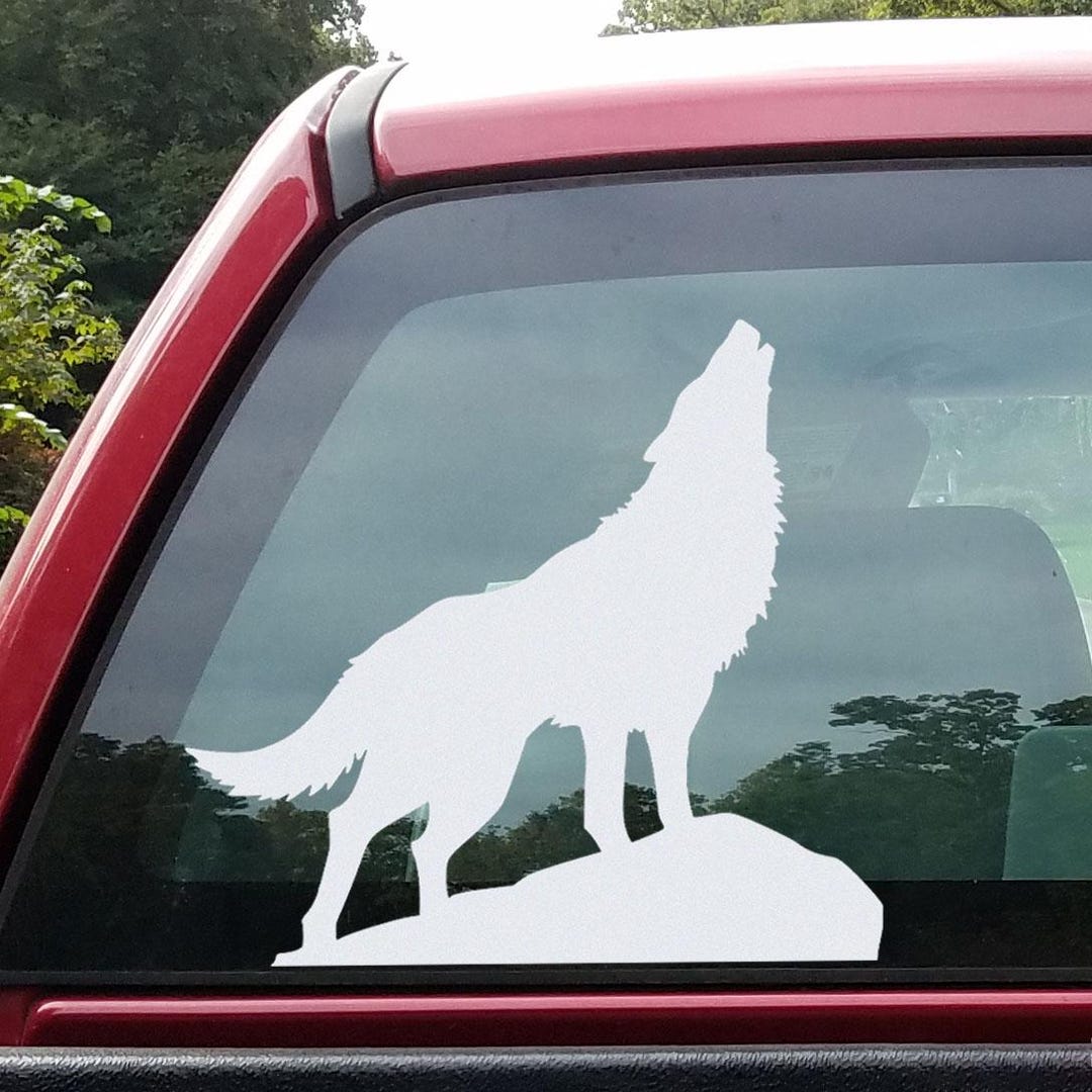 Howling Wolf Vinyl Decal Sticker - Animal Spirit Coyote - Etsy