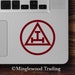 Triple Tau Vinyl Sticker Royal Arch Mason Emblem Symbol Die Cut Decal ...
