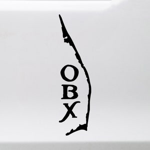 Outer Banks OBX Map Vinyl Decal V2 - Duck Corolla Hatteras NC - Die Cut ...