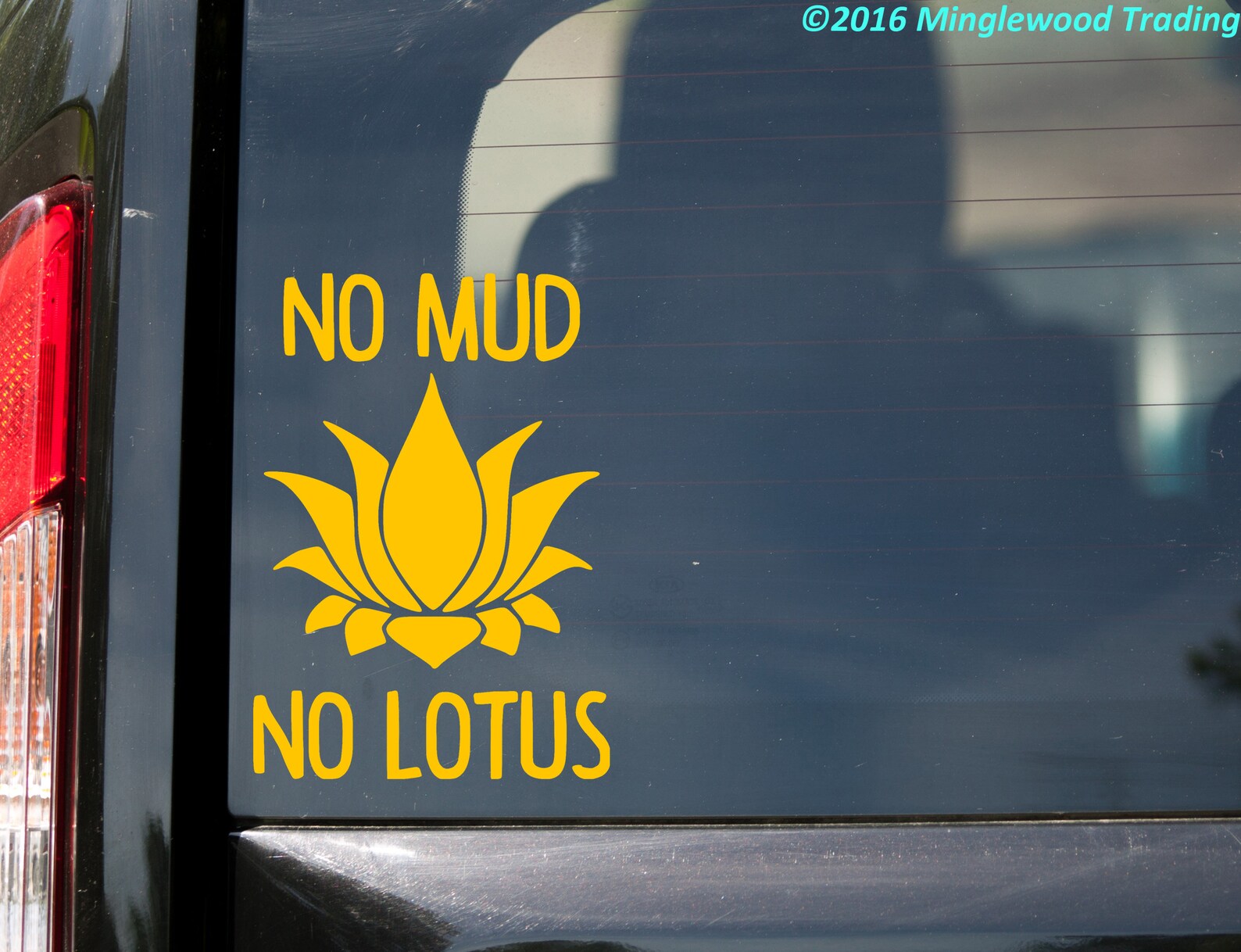 No MUD No LOTUS Vinyl Decal Sticker Happiness Yoga - Etsy