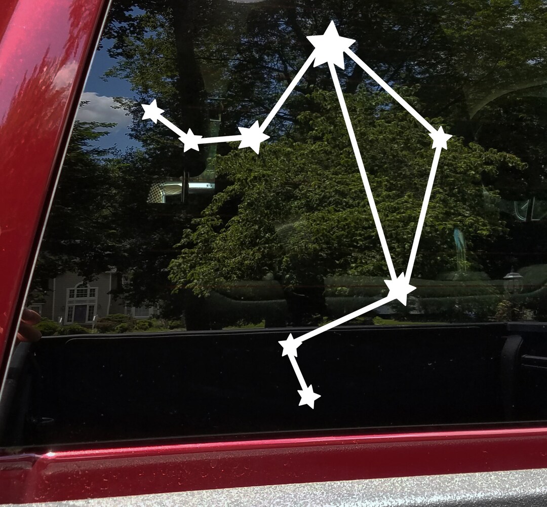Libra Constellation Vinyl Decal - Stars Astrology Zodiac Sign Balance ...