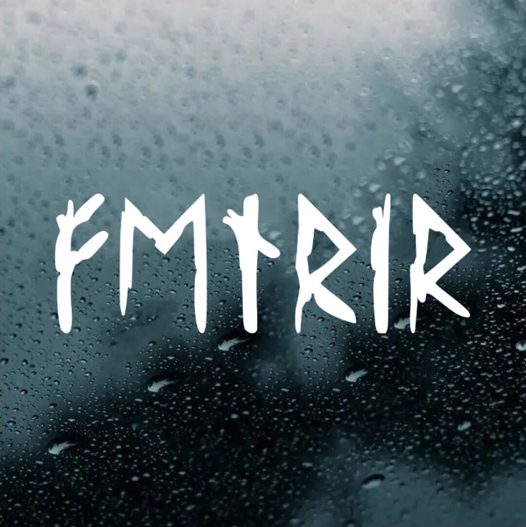 Fenrir in Futhark Vinyl Decal V2 - Runes Viking Norse Wolf - Die Cut ...